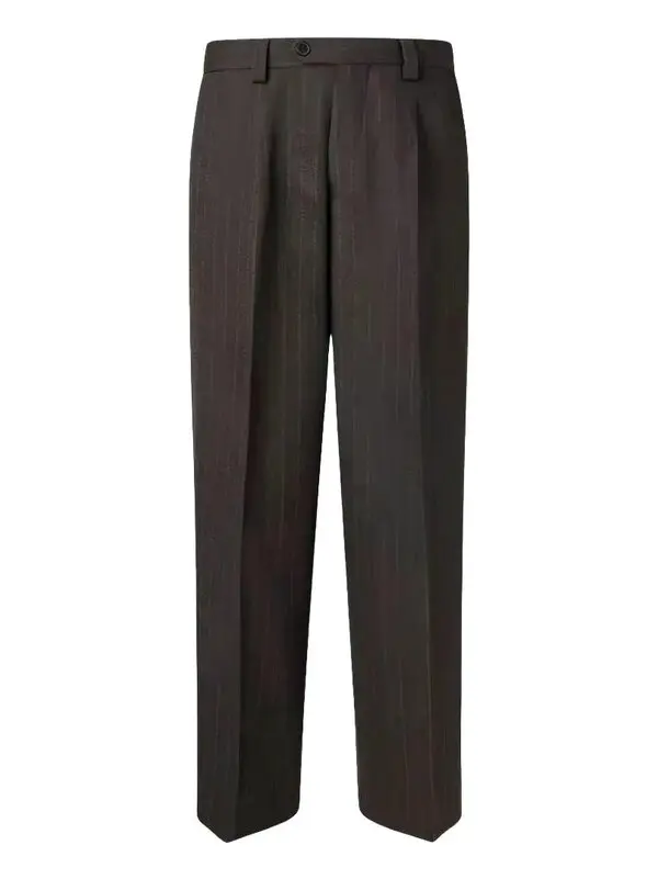 Enfants Riches Déprimés Pinstripe Trousers - Brown