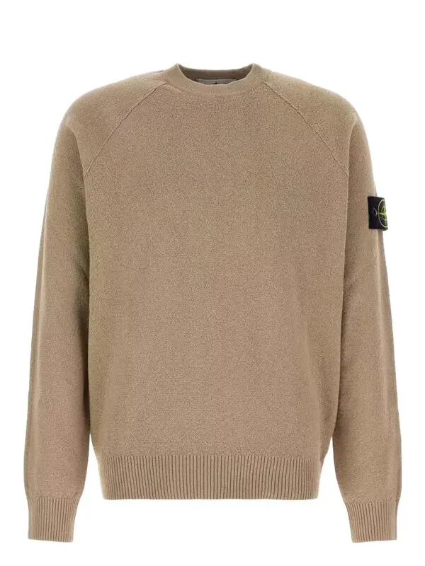 Stone Island Compass-badge Cotton Sweater - Neutrals