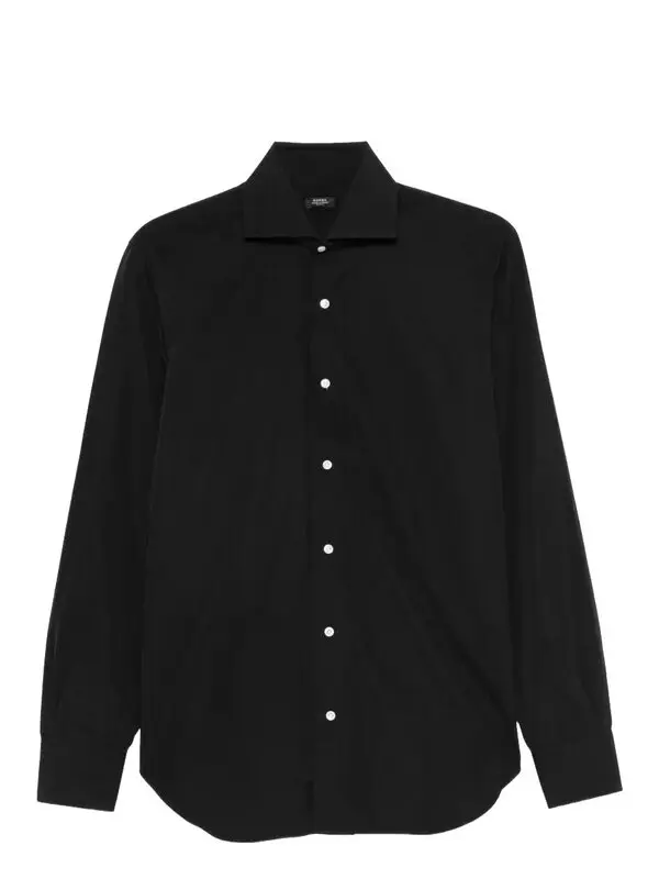 BARBA NAPOLI Button Shirt - Black