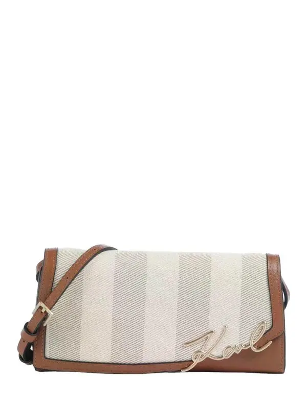 Karl Lagerfeld K/signature Shoulder Bag - Brown
