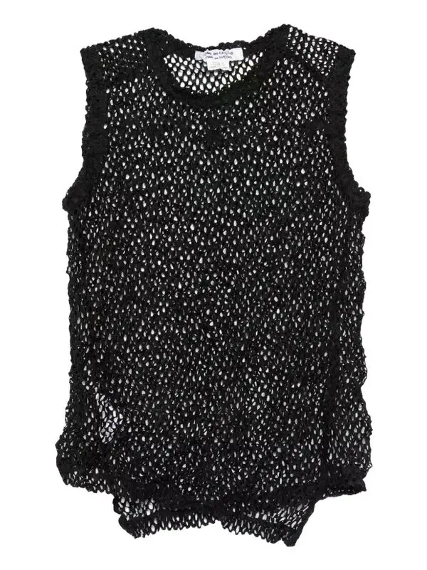 Comme Des Garçons Net Top - Black
