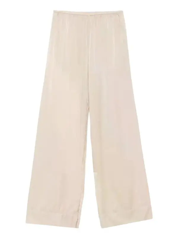 PRIVATE 0204 Elasticated Palazzo Pants - Neutrals