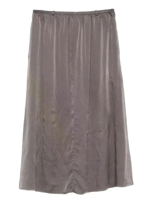PRIVATE 0204 Elasticated Midi Skirt - Grey