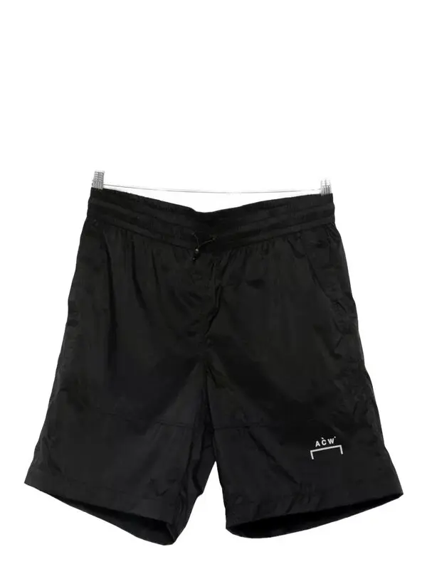 A-COLD-WALL* Logo-print Panelled Shorts - Black