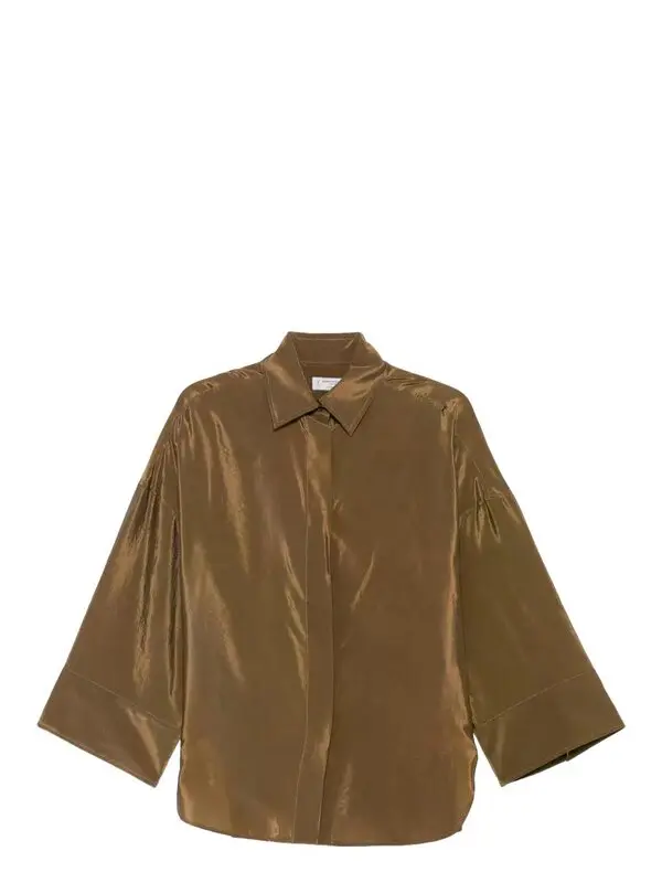 Alberto Biani Buttoned Shirt - Brown