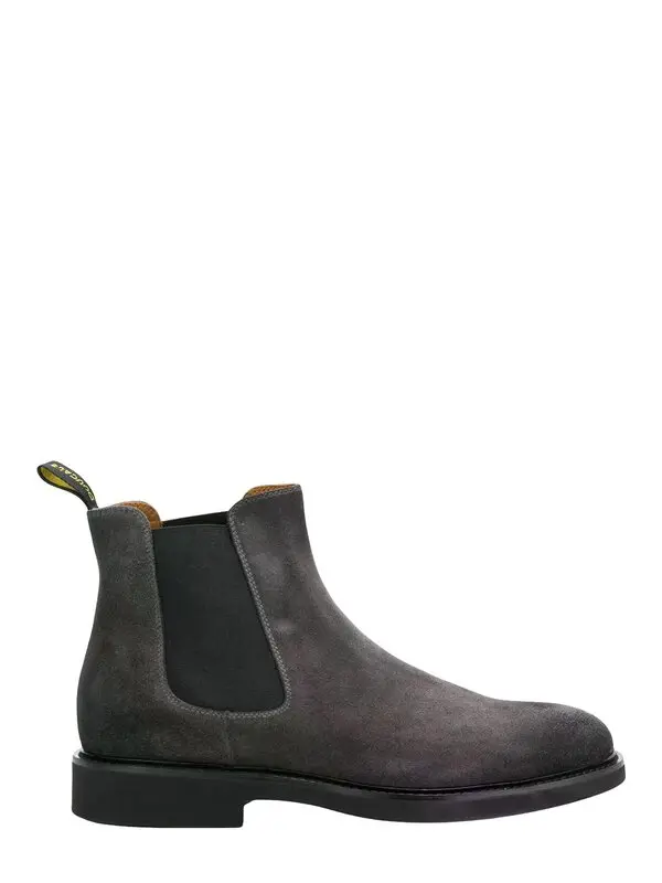 DOUCAL'S Leather Chelsea Boots - Grey