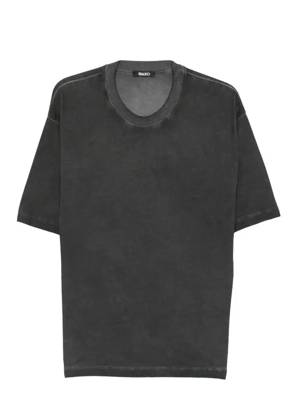 ERALDO Faded-effect Round-neck T-shirt - Black
