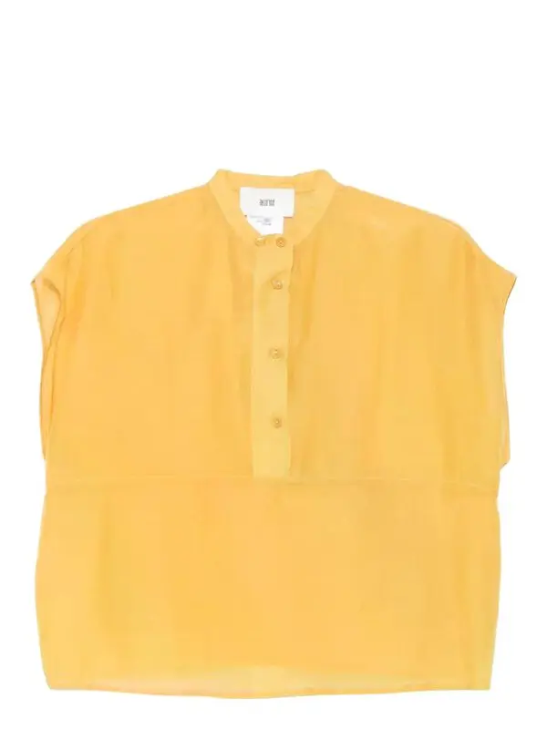 SOLOTRE Buttoned Blouse - Yellow