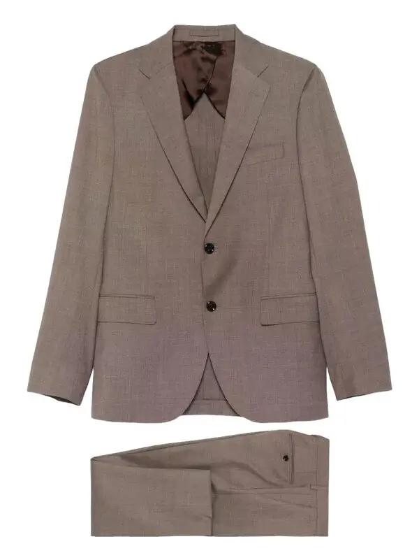 LARDINI Single-breasted Suit - Brown