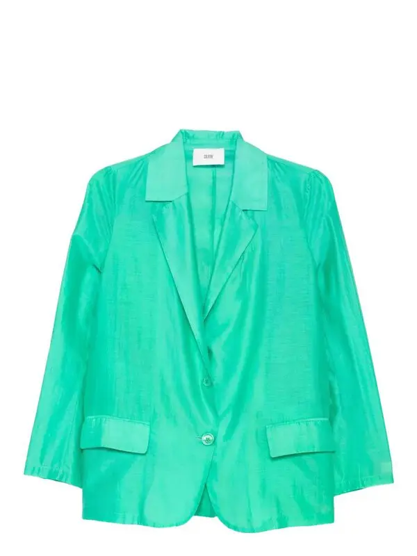 SOLOTRE Single-breasted Blazer - Green