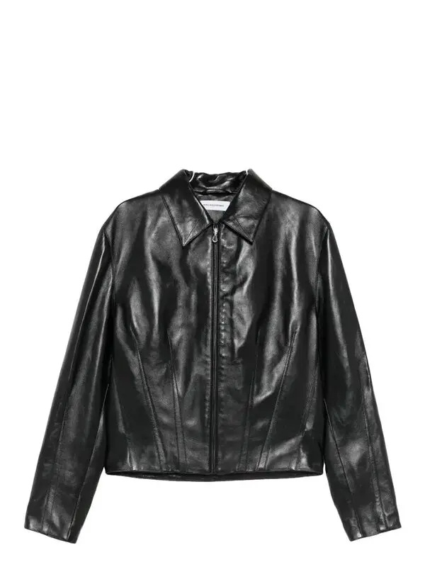 KIKO KOSTADINOV Leather Zip Jacket - Black