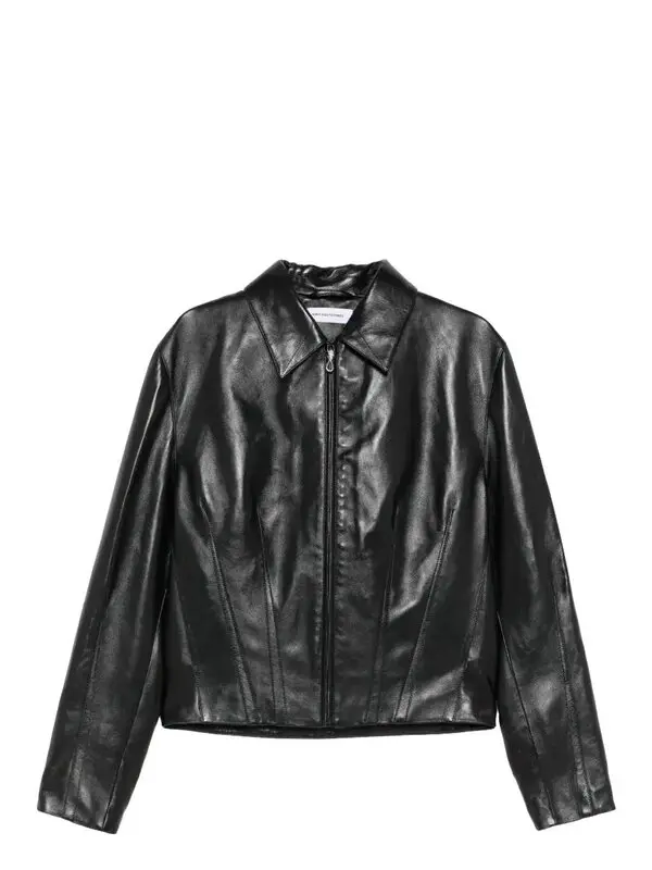 KIKO KOSTADINOV Leather Zip Jacket - Black