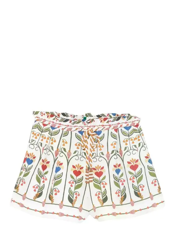 Farm Rio Fraga Printed Shorts - White