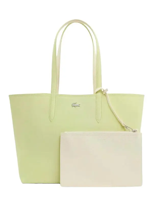 Lacoste Reversible Logo Plaque Tote - Green