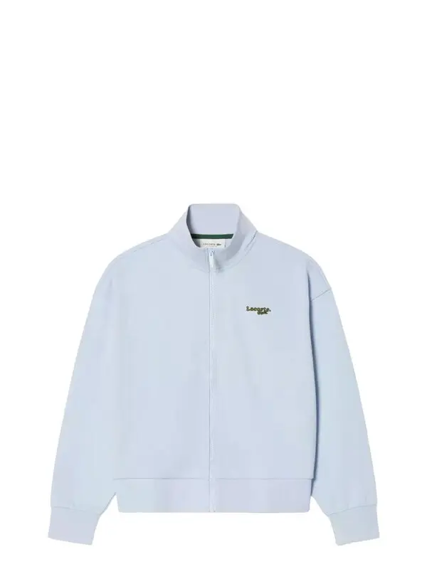 Lacoste Zip-up Collared Sweatshirt - Blue