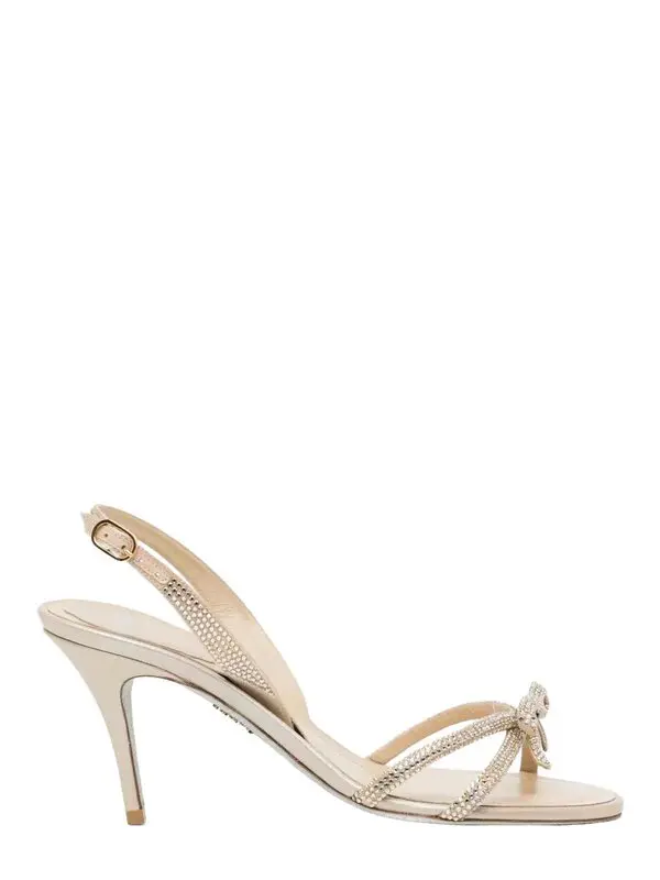 Rene Caovilla Embellished Strappy Sandals - Neutrals