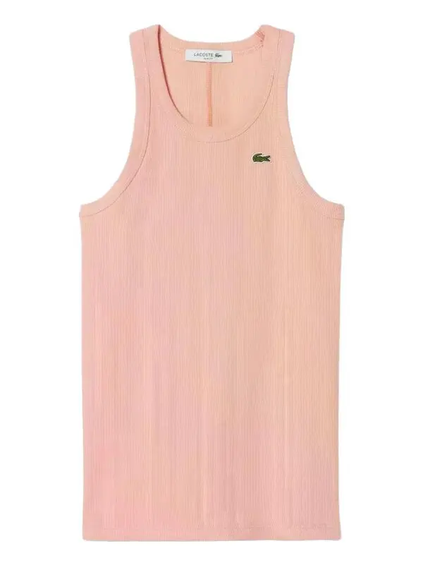 Lacoste Round-neck Tank Top - Pink