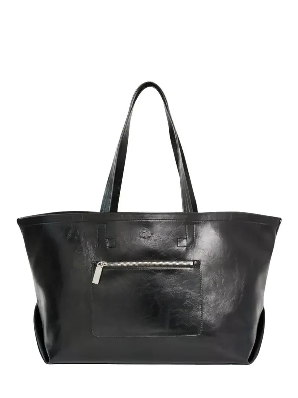 Lacoste Large Lite Glossy Tote Bag - Black