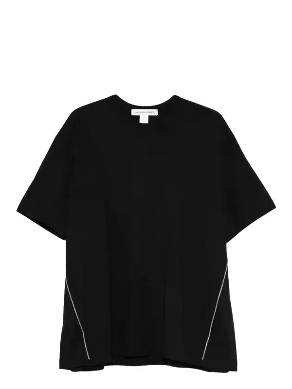 Comme Des Garçons Cotton Zip T-shirt - Black