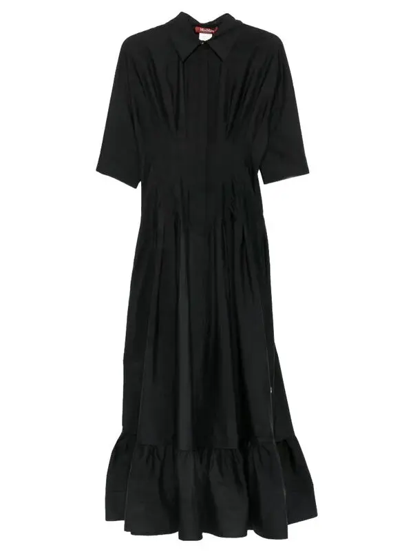Max Mara Cotton Maxi Dress - Black
