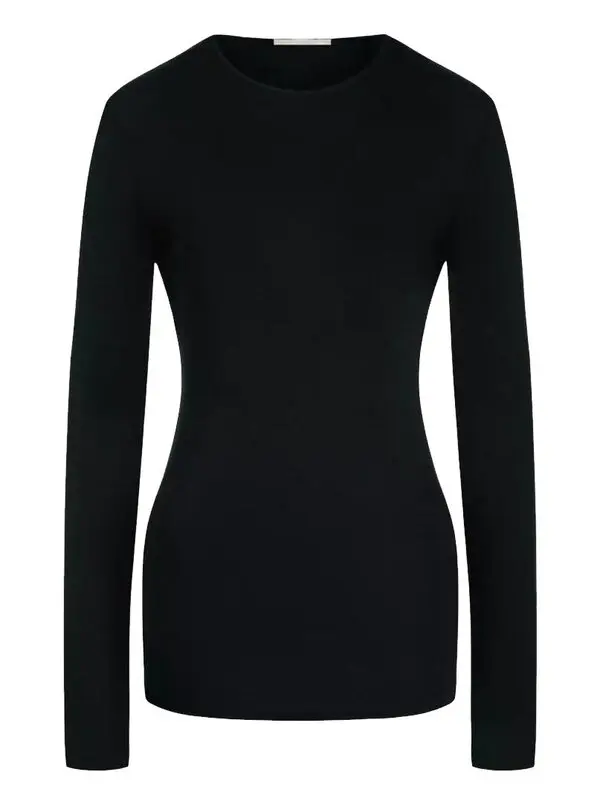 12 STOREEZ Nicole Long-sleeved Top - Black