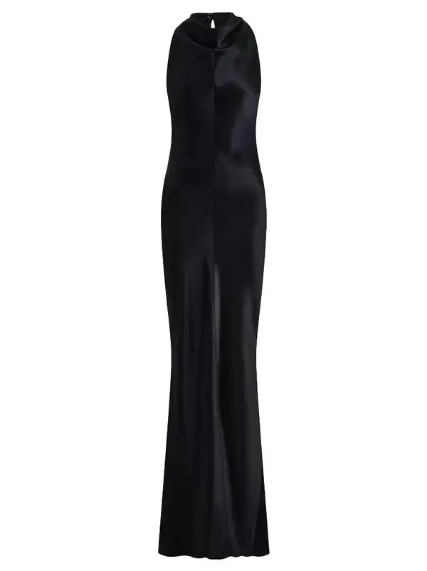 12 STOREEZ Zaha Halterneck Dress - Black