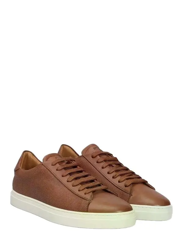 TOMBOLINI Perforated Boat Shoes - Brown