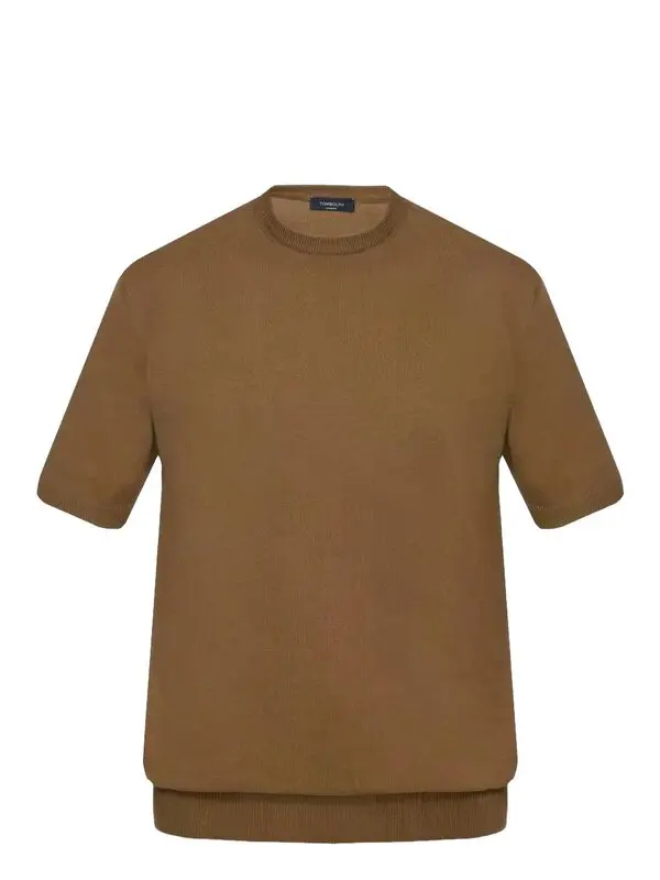 TOMBOLINI Short-sleeved T-shirt - Brown