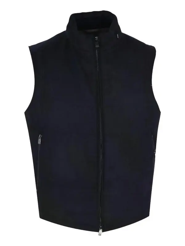 Corneliani Zip Outdoor Waistcoat - Blue
