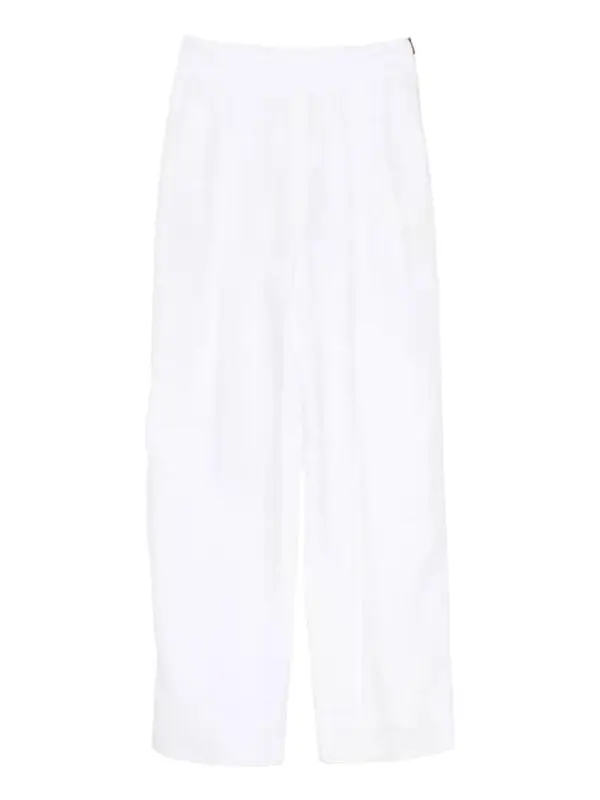 Agnona Pleated Trousers - White