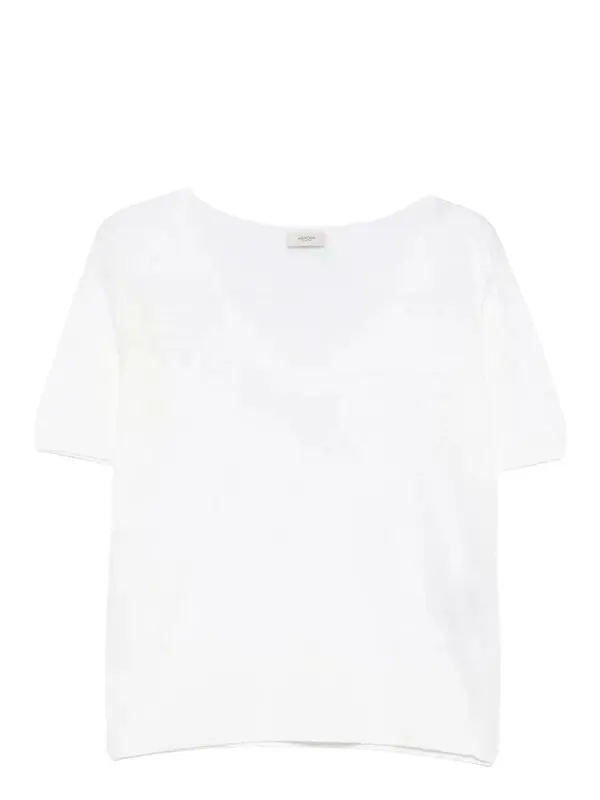 Agnona V-neck T-shirt - White