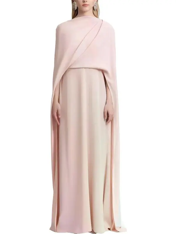 GEMY MAALOUF Draped Maxi Dress - Pink