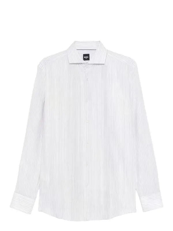 BOSS H-hank Striped Shirt - Neutrals