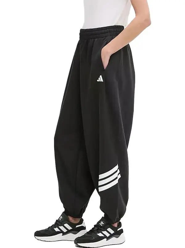 Adidas Logo Stripe Trousers - Black