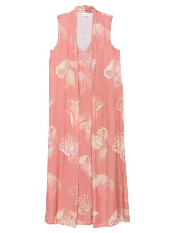 OTTOD'AME Floral Print Midi Dress - Pink