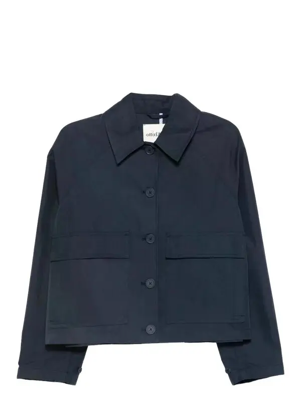 OTTOD'AME Buttoned Flap-pocket Jacket - Blue