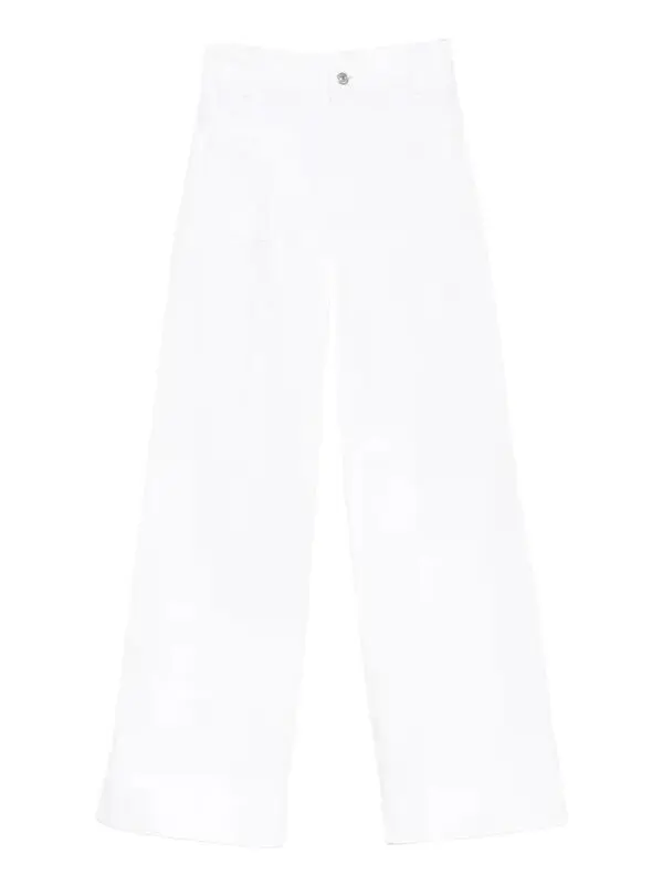 Victoria Beckham Belt-loop Wide-leg Jeans - White