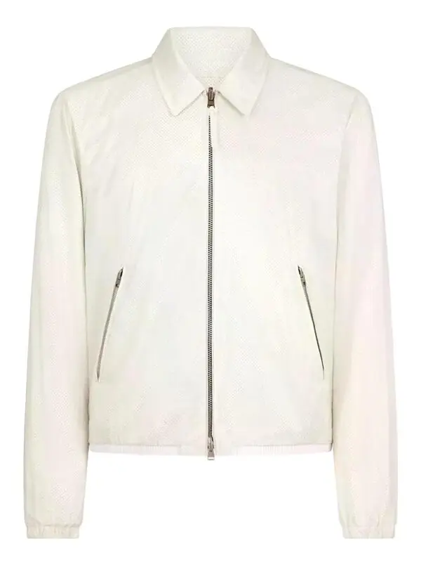 TOM FORD Perforated Jacket - Neutrals