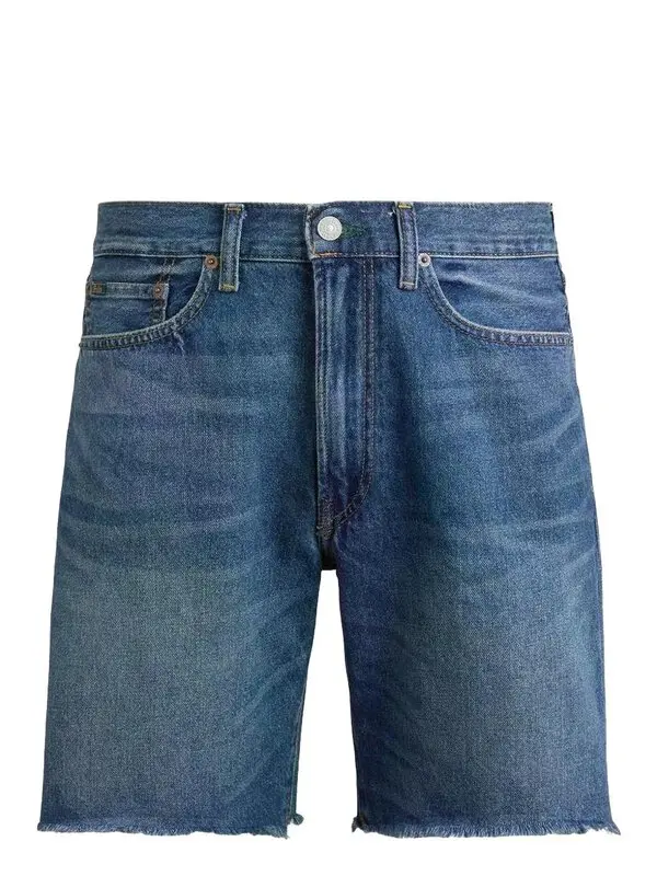 Polo Ralph Lauren Frayed Denim Shorts - Blue