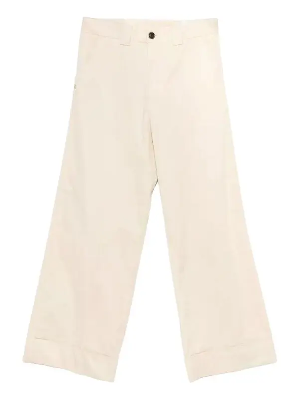 WHITE SAND Wide-leg Trousers - Neutrals