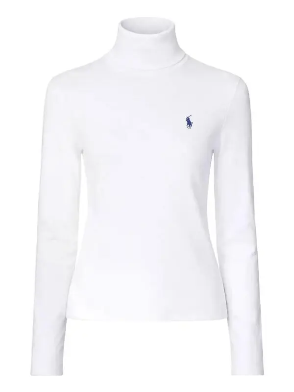 Polo Ralph Lauren Long-sleeve Roll-neck T-shirt - White