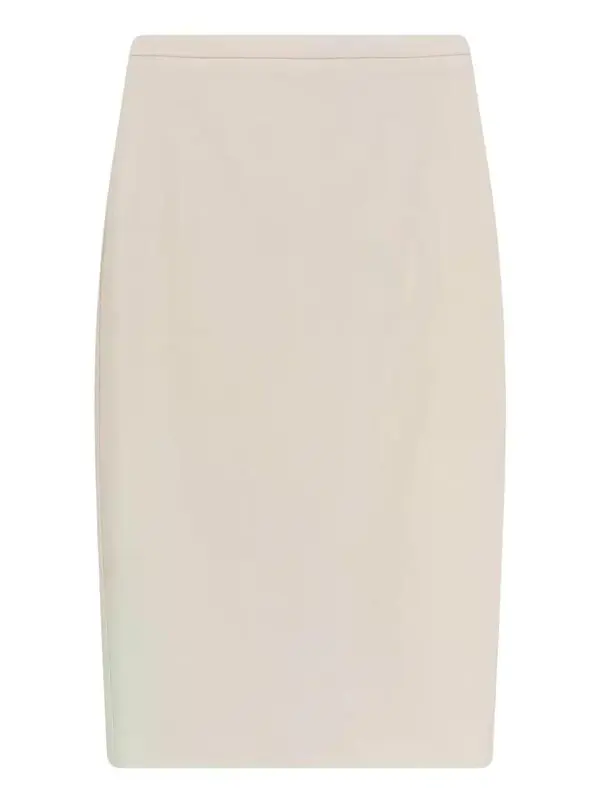 Max Mara High-waisted Back Slit Skirt - Neutrals
