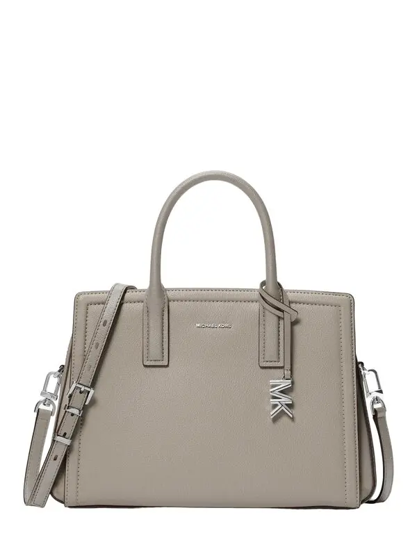 Michael Kors Laila Medium Leather Satchel - Brown