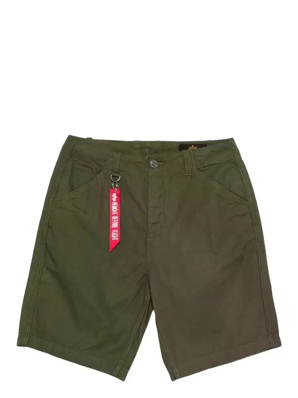 Alpha Industries Belt-loop Pocket Shorts - Green