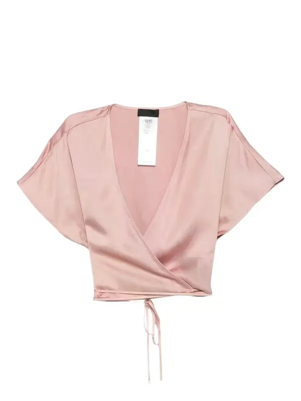 Liu Jo V-neck Tie-fastening Top - Pink