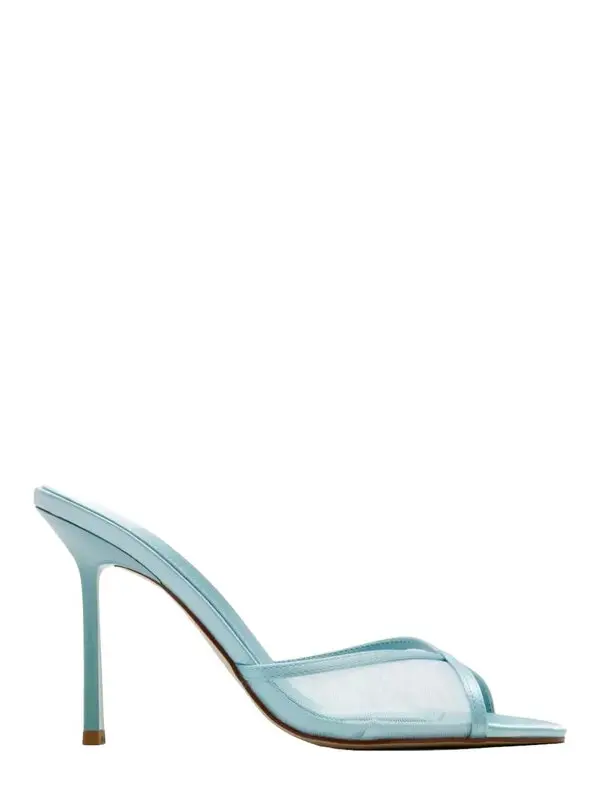 Femme La 100mm Iman Mules - Blue