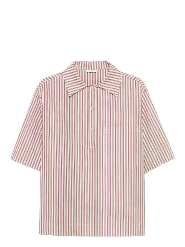 HEVO Striped Pocket Polo Shirt - Neutrals