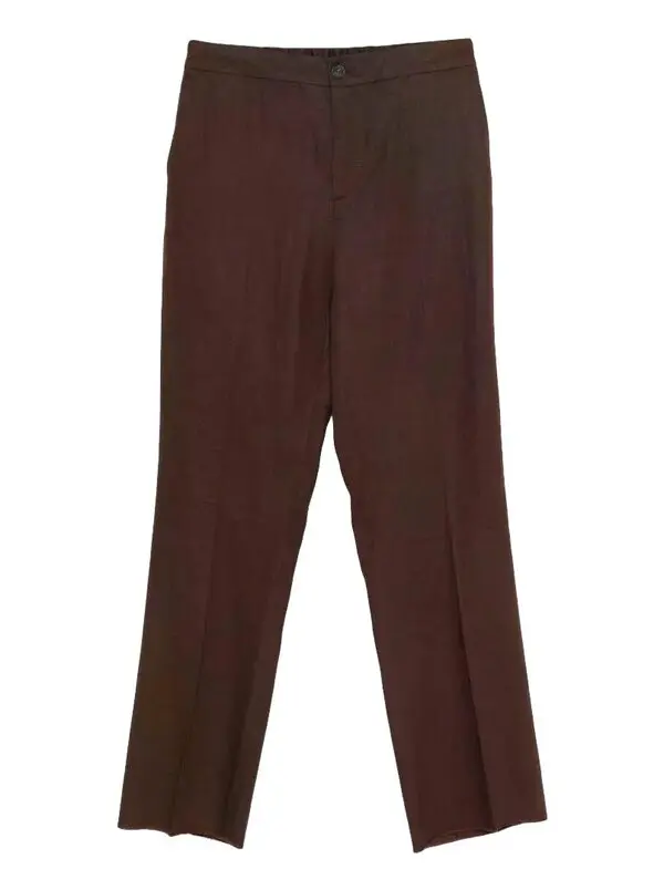 HEVO Buttoned Tailored Trousers - Brown