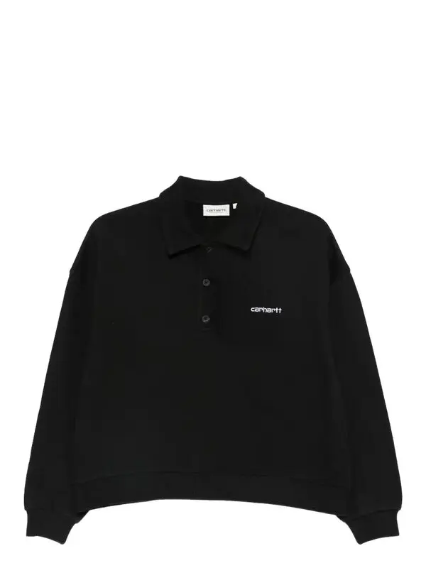 Carhartt Work In Progress Brenta Buttoned Polo Shirt - Black