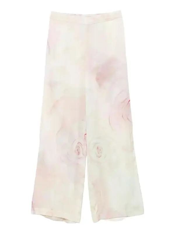 BLUGIRL Floral-print Trousers - Neutrals